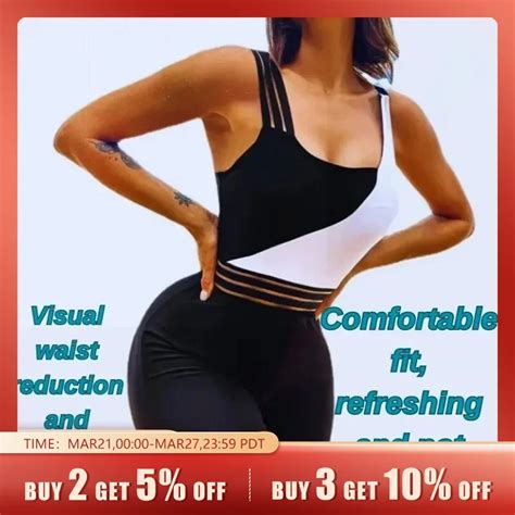 Fashion Tight One Piece Swimsuit One Shoulder Color Blocking Backless