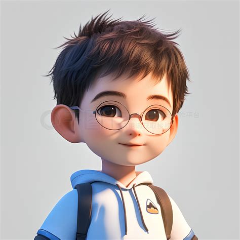 3d数字艺术3d渲染一个中国学生男孩图片ai立体元素免费下载png格式2784像素编号69615672 千图网