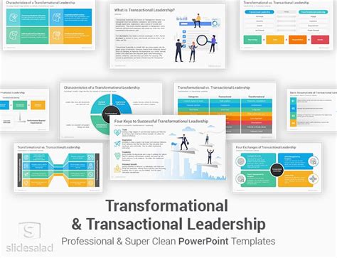Transformational And Transactional Leadership Powerpoint Template
