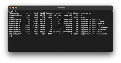 Check Macos Free Disk Space Using Terminal Command Code2care