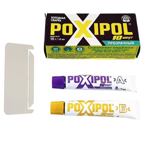 Холодная сварка POXIPOL (прозрачный) 14 мл. - купить по выгодной цене в ...