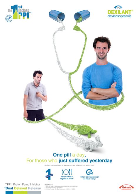 Dexilant Campaign One Pill A Day Behance