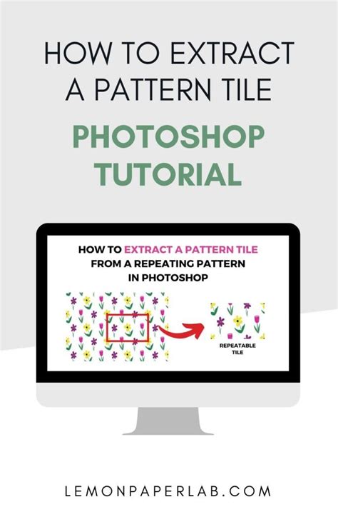 Extracting A Pattern Tile From An Image In Photoshop A Precise Tutorial Lemon Paper Lab