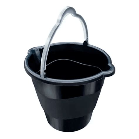 Balde 10l Preto Com Alça E Bico Duplo Arqplast