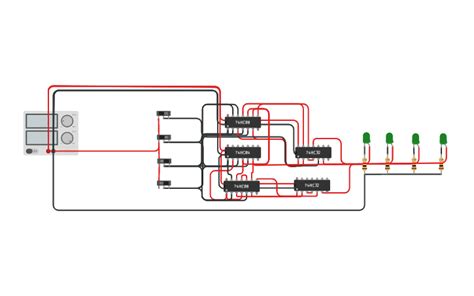 Circuit Design 4 Bit Bcd To Excess 3 Code Assn 1 Tinkercad