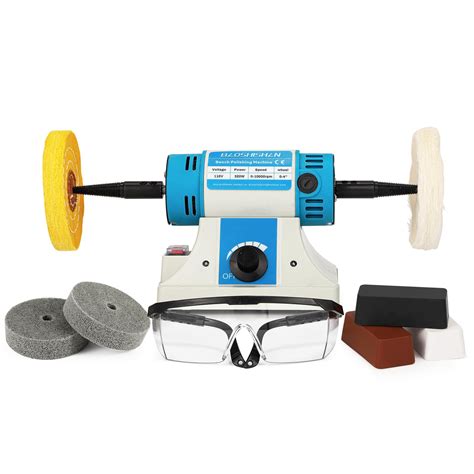 Baoshishan Bench Buffer Jewelry Polisher Variable Speed Benchtop