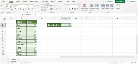 How To Calculate Sample Size In Excel Sheetaki