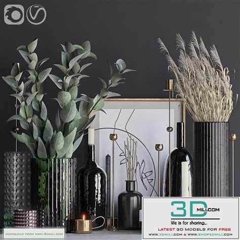 Autumn Decorative Set 5 3dmili 2025 Download 3d Model Free 3d Models 3d Model Download