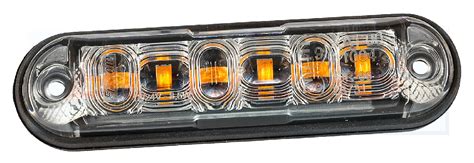 X LED Low Profile Amber Strobe Warning Light Flat Or Curved Bar Mounting Bowers Parts Online