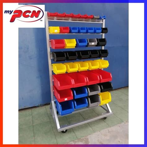 Mini~big Pcn Unica Side Vent Stackable Industrial Wall Mounted Container Box Heavy Duty