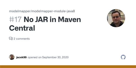 no jar in maven central · issue 17 · modelmapper modelmapper module java8 · github