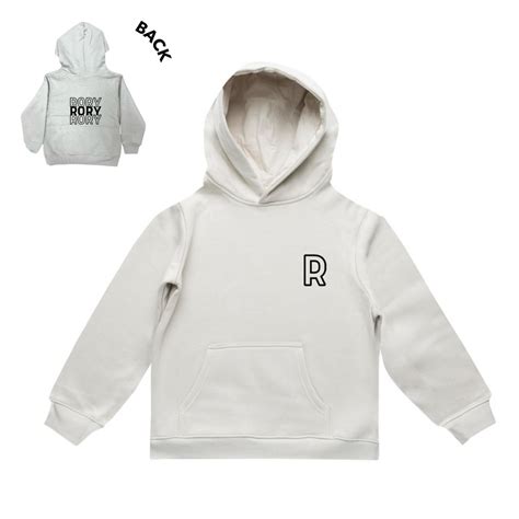 Mlw By Design Personalised Shadow Fleece Hoodie Various Colours