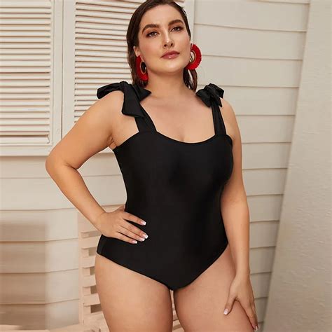 Womens Plus Size Clothing Fat Bikinis One Piece Slim Swimsuit Female