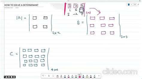 How To Solve A Determinant Youtube
