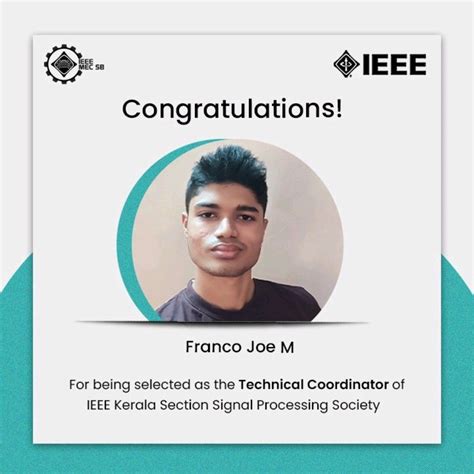 Ieee Sb Mec On Linkedin Ieee Ieeemecsb Congratulations Ieeesps