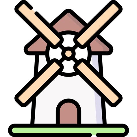 Flour Mill Special Lineal Color Icon