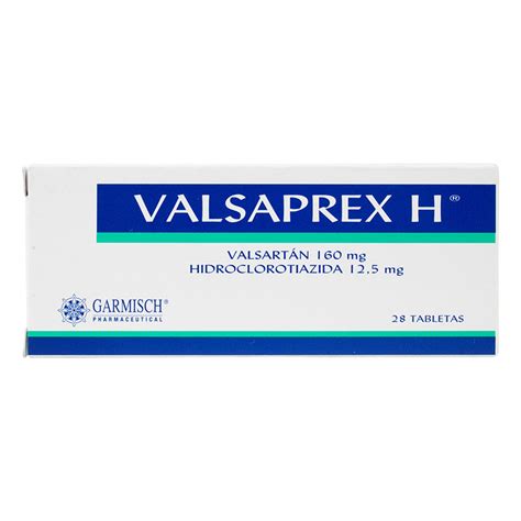 Valsaprex H 160125mg 28 Tabletas Droguería Refugio Covelli