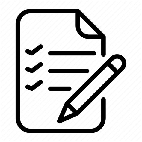 Exam Paper Pencil Testing Archive Education Test Icon Download On Iconfinder