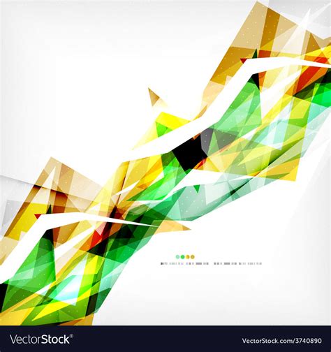 Angular Geometric Color Shapes Royalty Free Vector Image