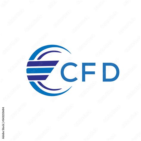 Cfd Letter Logo Cfd Blue Image On White Background Cfd Vector Logo Design For Entrepreneur And