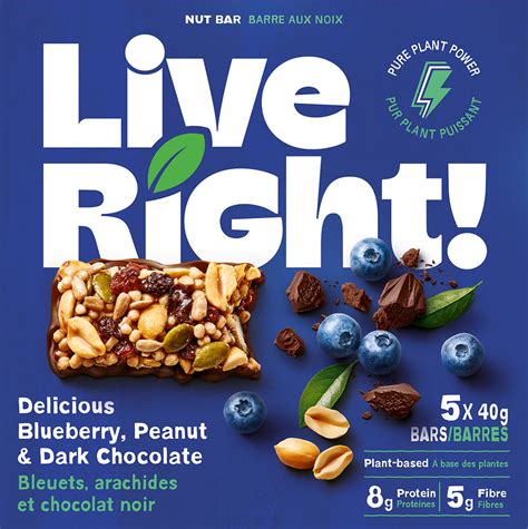 Live Right Nut Bar On Behance Food Packaging Design Food Graphic