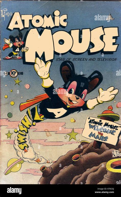 The Atomic Mouse Comic Cover Features The Superhero Mouse A