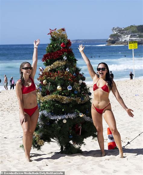 Red Hot Christmas Thousands Of Bikini Clad Revellers Embrace The