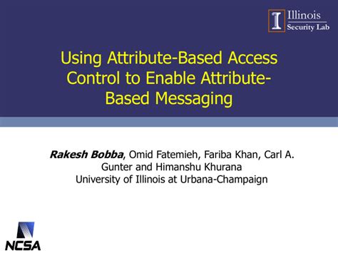 Using Attribute Based Access Control To Enable Attribute