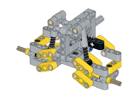 Lego Moc Front Suspension By Brickfan Rebrickable Build With Lego