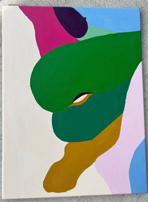Erotic Painting Woman Portrait Nude Body Sensual Art Contemporary