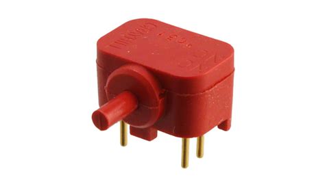 39 251 Red Grayhill Push Button Switch Momentary Pc Spdt 28 V Dc