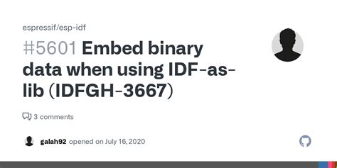 Embed Binary Data When Using Idf As Lib Idfgh 3667 · Issue 5601