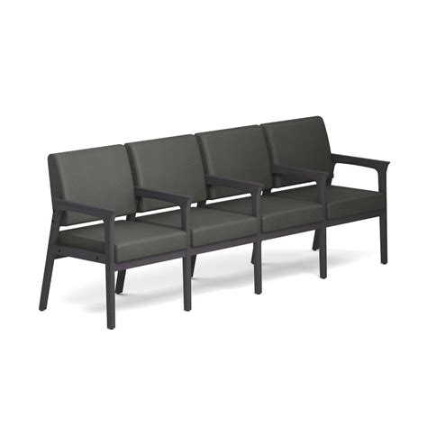 Aiden 4 Seater Guest Chair With Full Arm And Solid Hardwood Construction