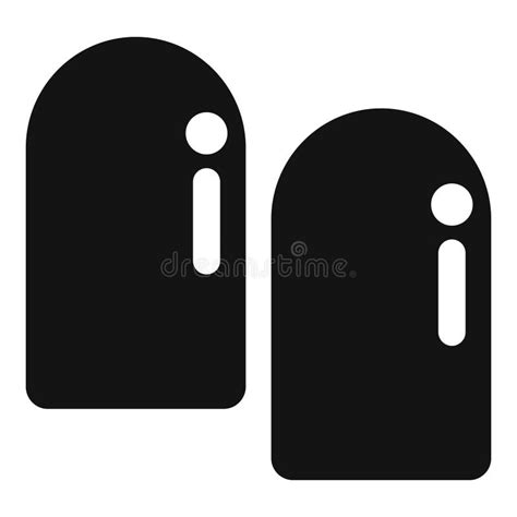 Individual Earplug Icon Simple Vector Guard Audio Stock Vector