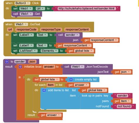 Import A Json File Into A Listview Or Spinner Mit App Inventor Help Mit App Inventor Community