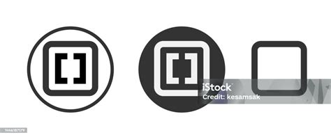 Brackets Icon Web Icon Set Vector Illustration Stock Illustration