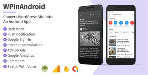 Wordpress In Android Wpinandroid Make An Android App For Your Wordpress Website By Ctrlbytes