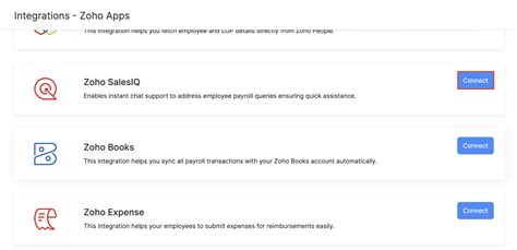 Integrations Zoho Sales Iq Zoho Payroll Help