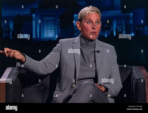 April 21 2021 New York New York Usa Ellen Degeneres Guests On Abcs