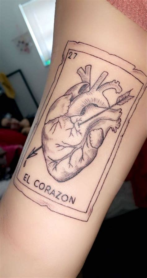 El Corazón Lotería Tattoo In 2024 Tattoo Designs Cool Tattoos
