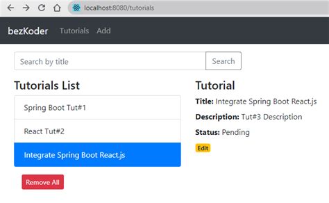 How To Integrate Reactjs With Spring Boot Bezkoder