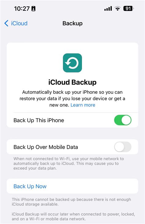 Icloud Backup Issue Riphone
