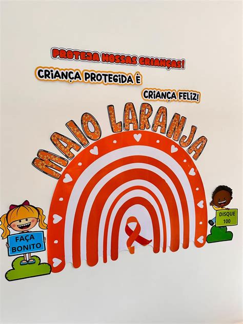 Painel Maio Laranja Na Ponta Do Lápis