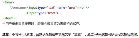前端基础—— 表单标签（表单域，input的type属性和其他属性，label标签，文本域标签，下拉菜单，默认值）input标签的默认值