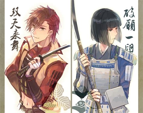 Toruglose Shima Sakon Sengoku Basara Sengoku Basara 2boys Armor