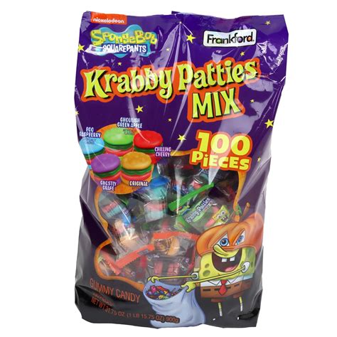 Krabby Patties Gummy Candy 1 Lb 1575 Oz Bag