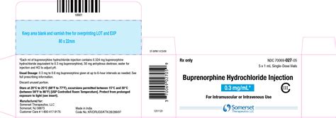 Ciii Buprenorphine Hydrochloride Injection For Intravenous Or
