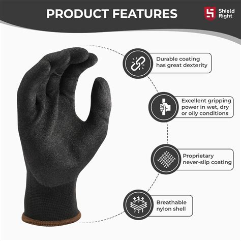 Shield Right Duraflex Sandy Nitrile Glove