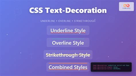 Css Text Decoration Property Css Text Decoration Codelucky