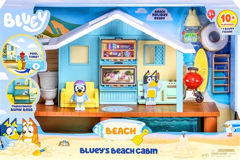 Bluey Juego de aventuras en la cabaña de playa con figura exclusiva